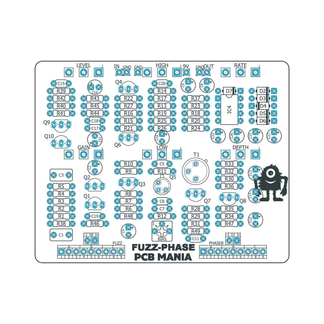 Bulgarian Fuzz - PCB Guitar Mania