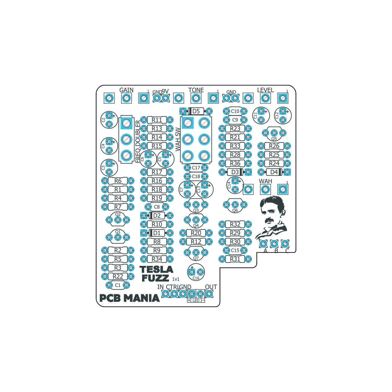 La Rata Multi-board - PCB Guitar Mania